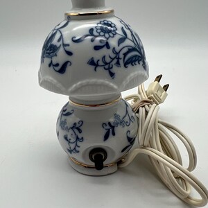 Vintage Porcelain Blue Danube/blue Onion Perfume Nightlight - Etsy