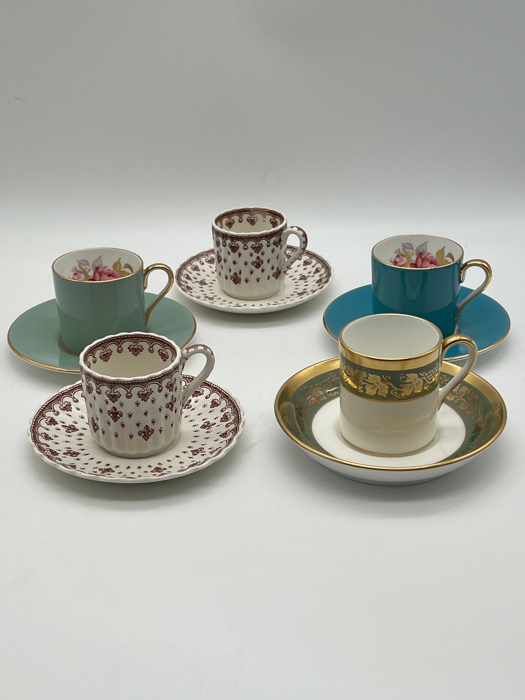 Vintage Demitasse Cups/saucers - Aynsley, Spode, Landesdowne - Sets ...
