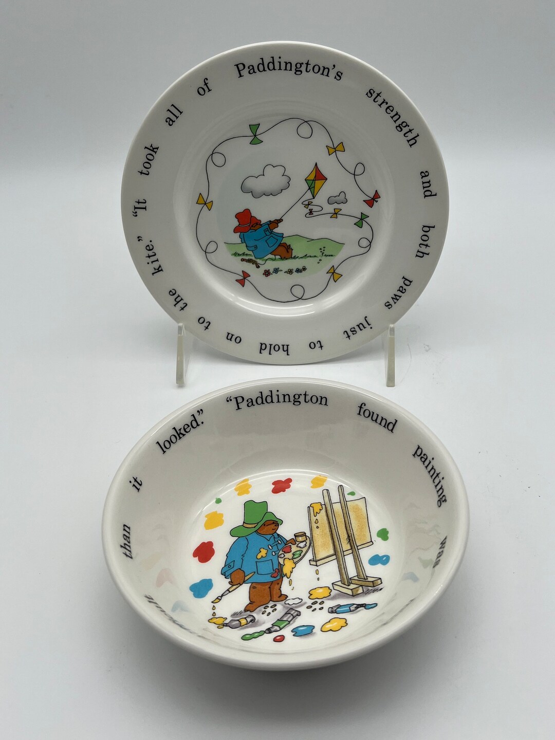 Vintage Coalport Paddington Childs Bowl and Plate - Etsy
