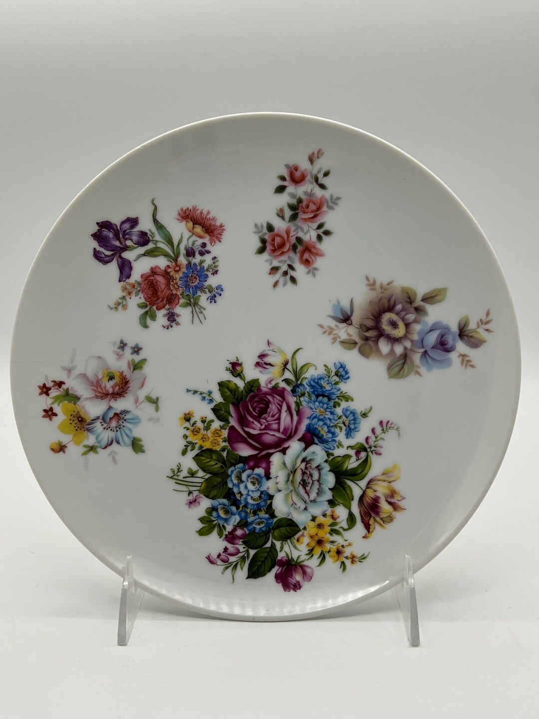 Rare Vintage China Pattern Sample Plate, 2 Sided, Possibly Luneville ...