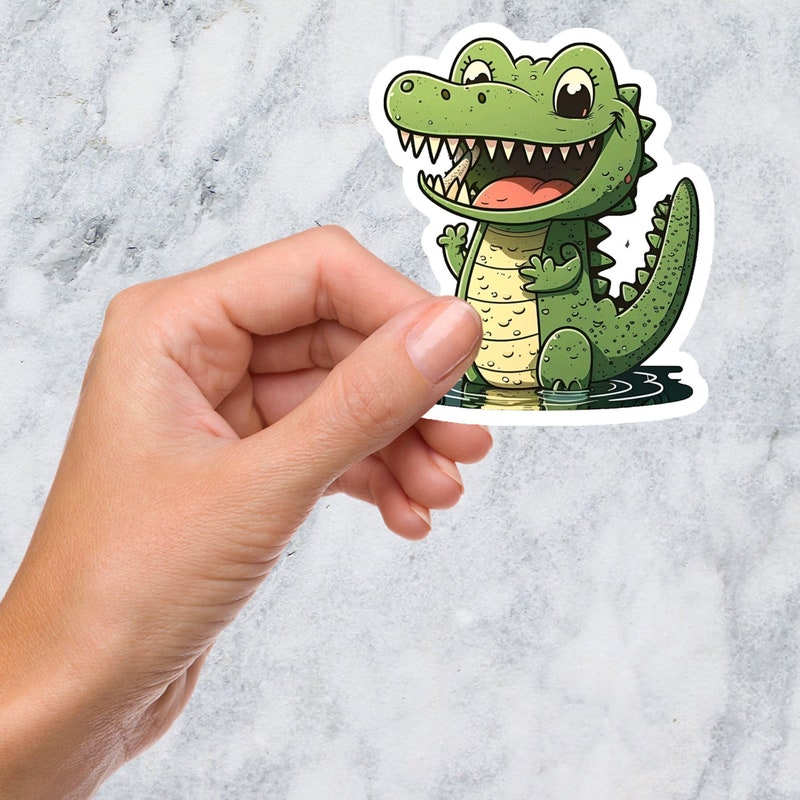 Crocodile Stickers - Etsy