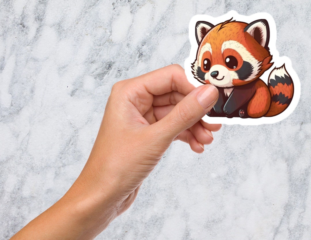 Cute Red Panda Sticker, Animal Sticker, Sticker Sheet - Etsy