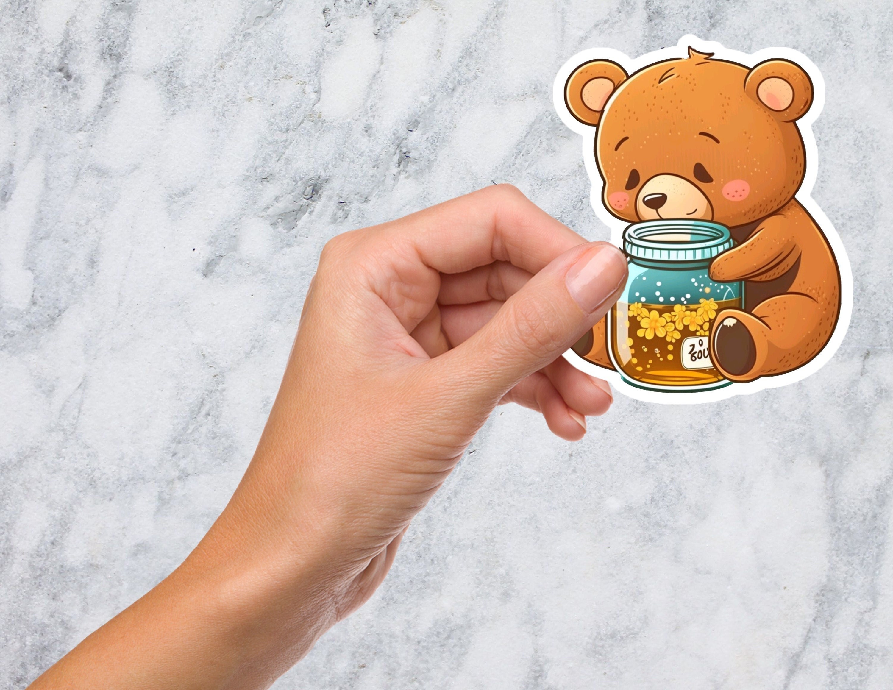 Cute Bear Sticker, Animal Sticker, Sticker Sheet - Etsy