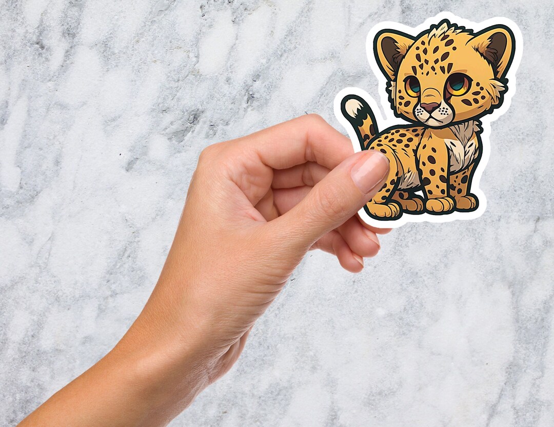 Cute Cheeta Sticker, Animal Sticker, Sticker Sheet - Etsy