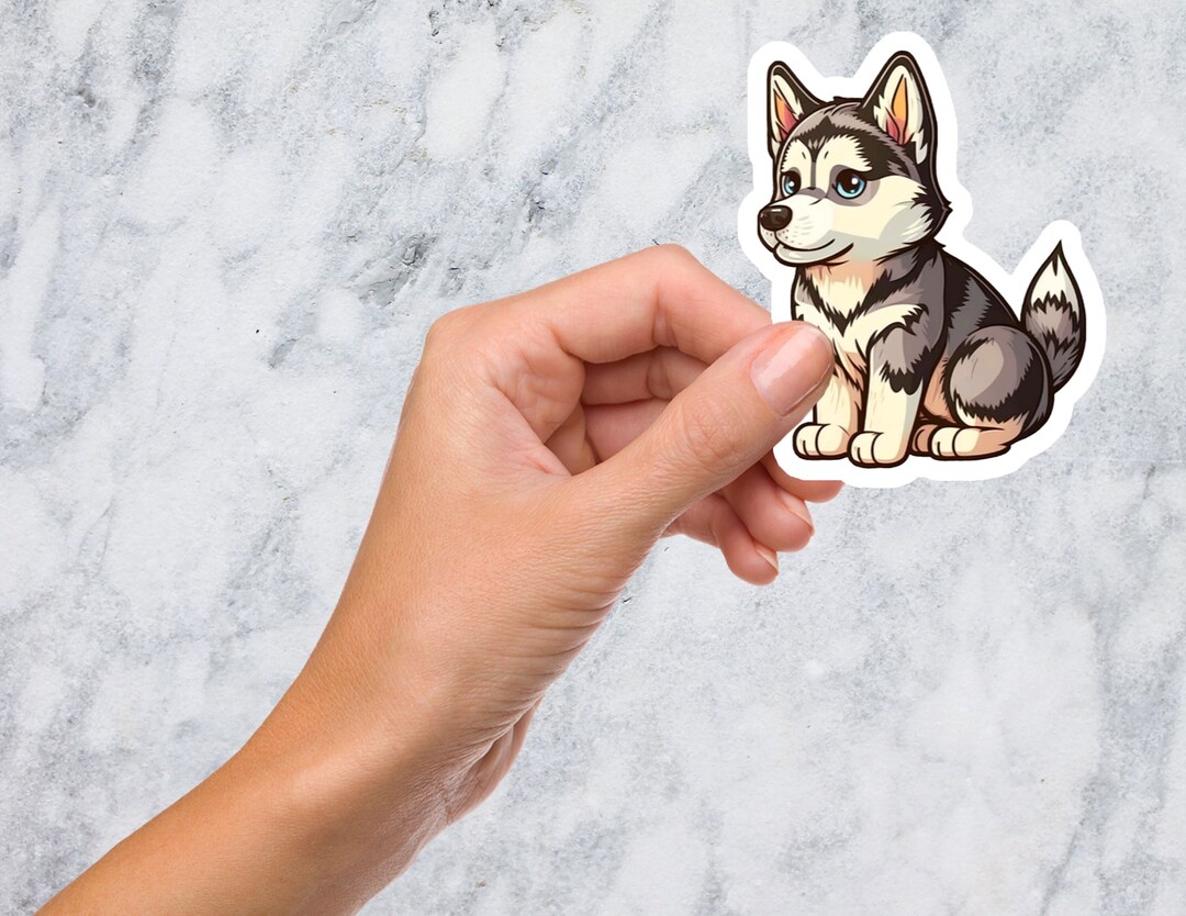 Cute Husky Sticker , Dog Sticker, Animal Sticker - Etsy