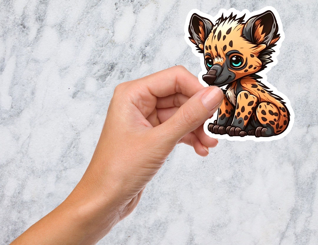 Cute Hyena Sticker, Animal Sticker, Sticker Sheet - Etsy