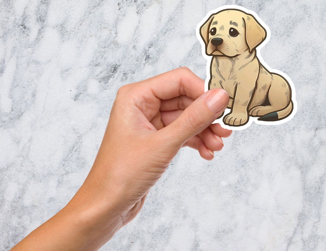 Cute White Lab, Labrador Sticker, Dog Sticker, Animal Sticker - Etsy