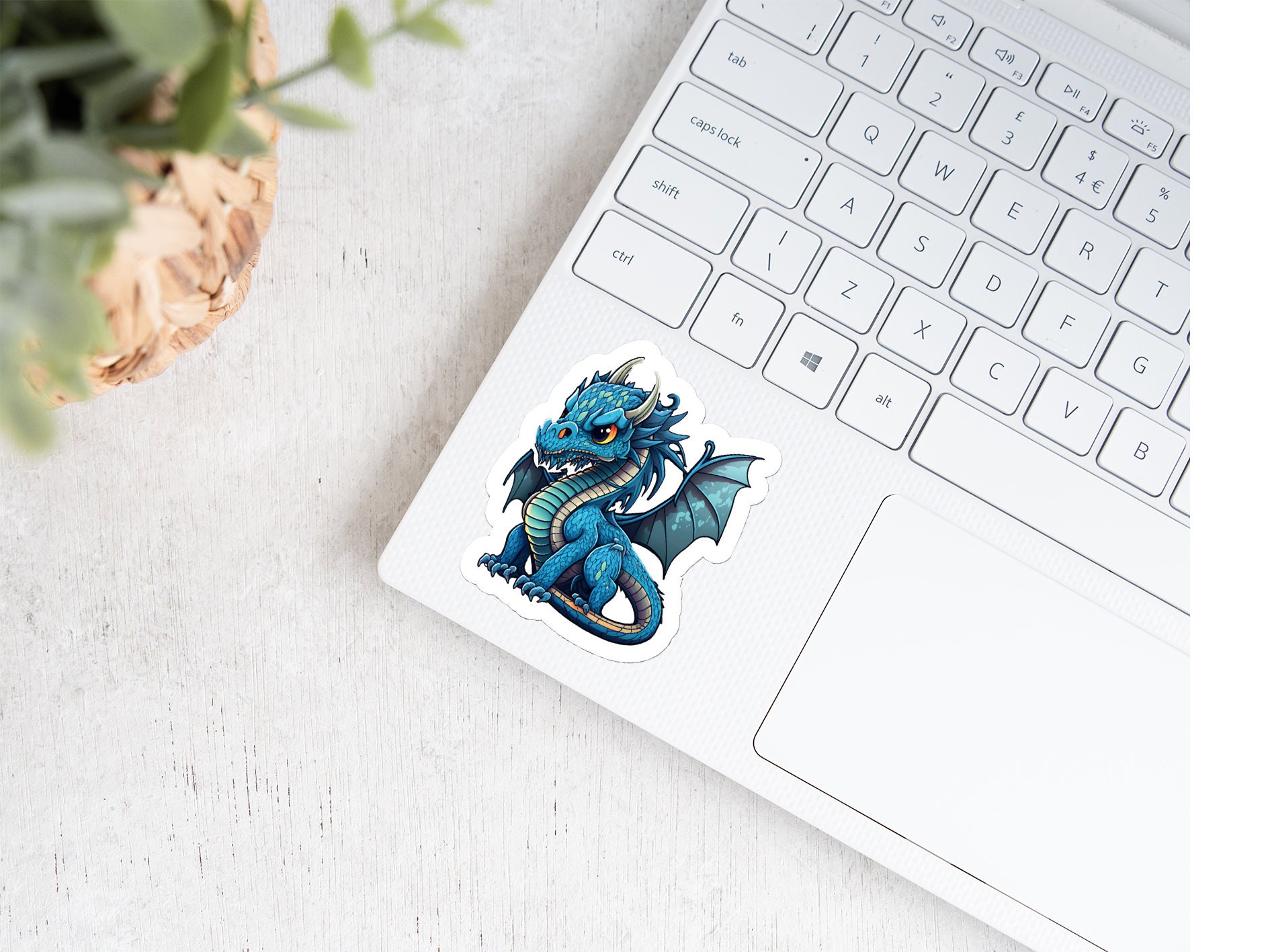 Cute Blue Dragon Sticker Laptop Sticker Sticker Sheet - Etsy