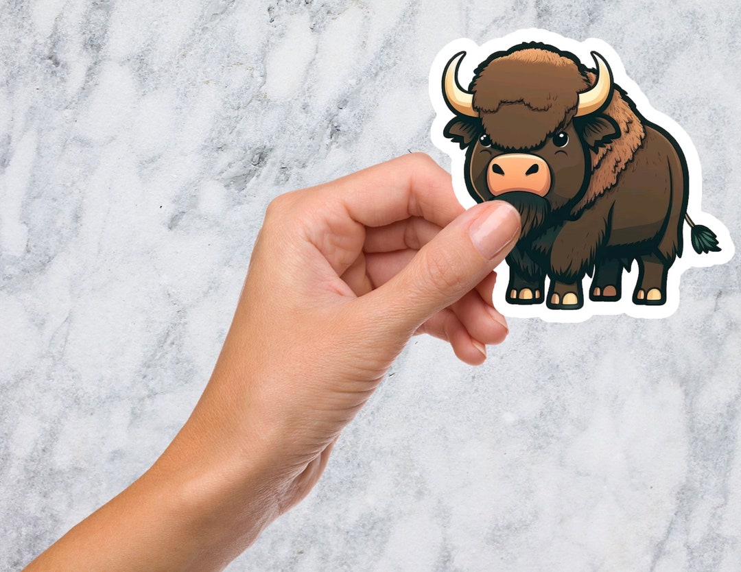 Cute Bison Sticker, Animal Sticker, Sticker Sheet - Etsy