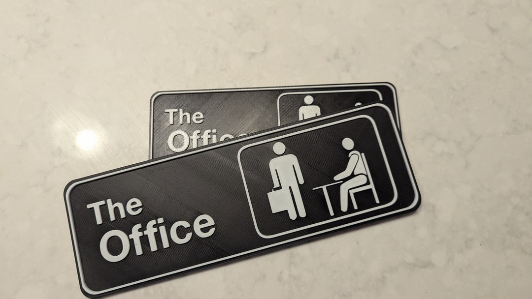 3D Printed the Office Sign - Etsy