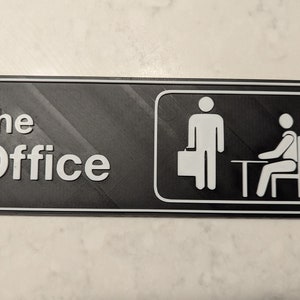3D Printed the Office Sign - Etsy