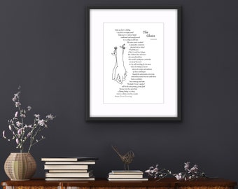 Original Poetry Love Poem Art Print Typography Typographic Wall Print ...