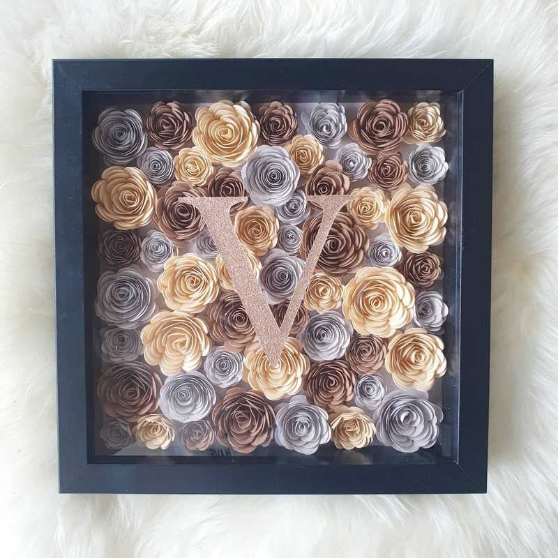 Shadow Box Flowers - Etsy New Zealand