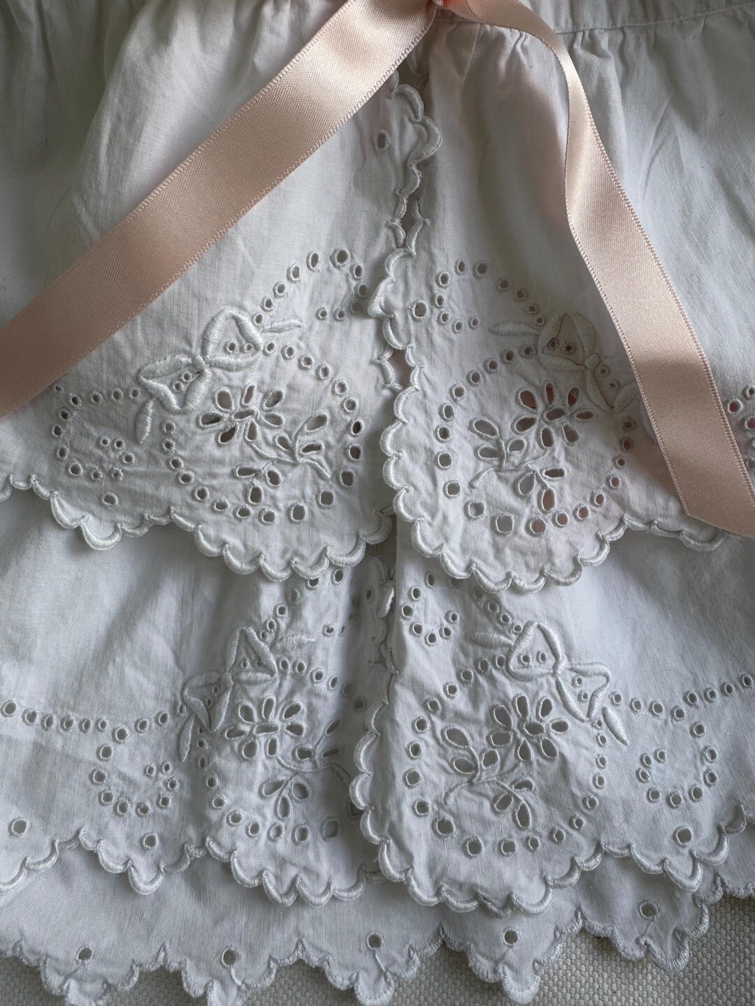 Antique Split Leg Bloomers With Hand Embroidered Hem Frills and ...