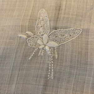 Antique Hand Embroidered Pina Tablecloth. Large Tablecloth Hand ...