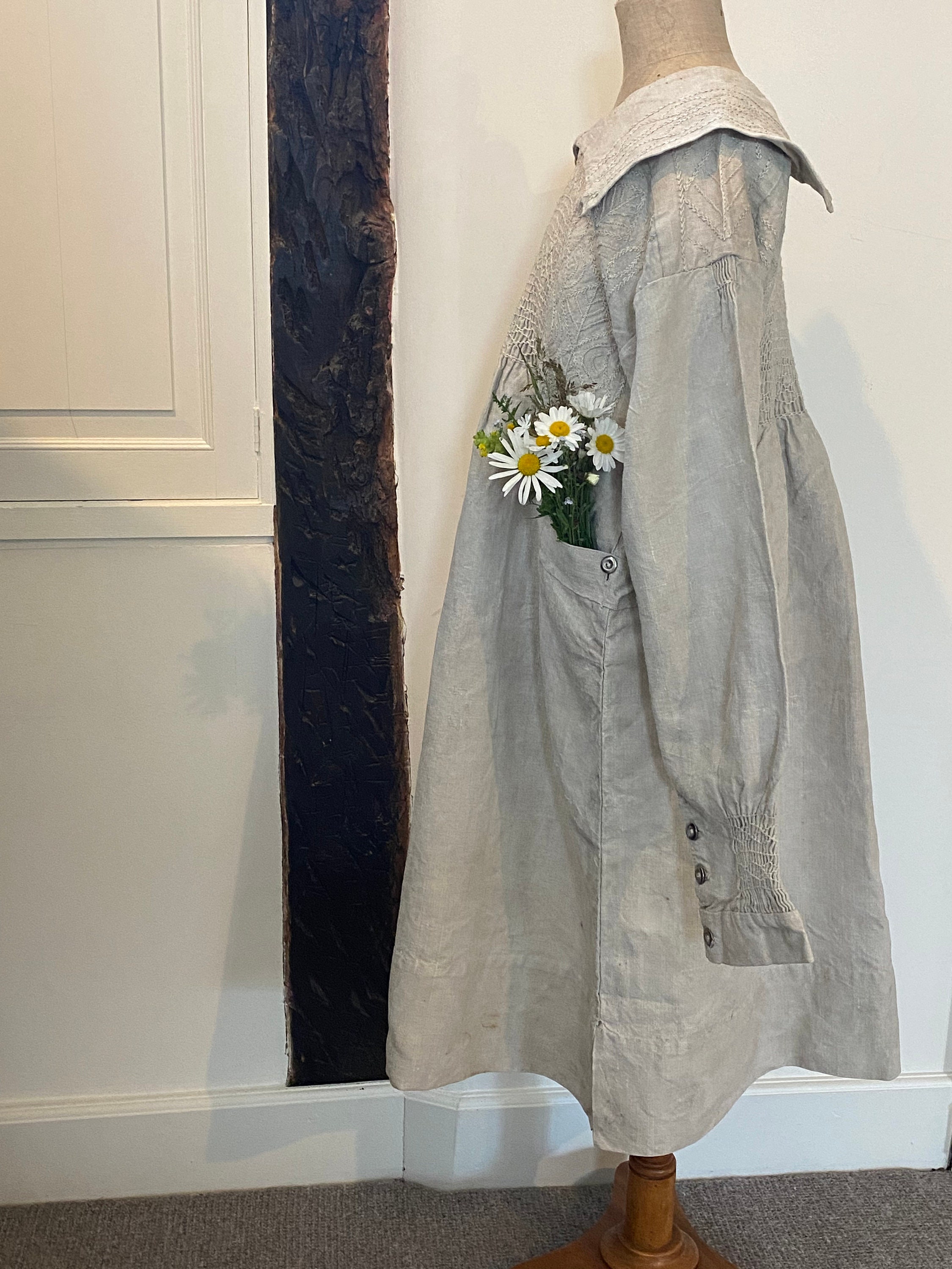 RARE Antique Shepherds Smock With Hand Smocking and - Etsy