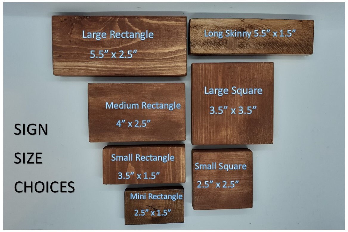 CUSTOM Wooden Sign Small Rectangle Words of Inspiration/appreciation ...