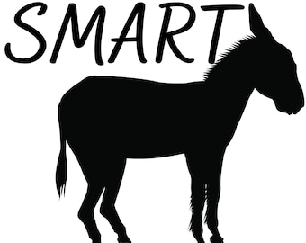 Smart Ass Donkey Svg - Etsy