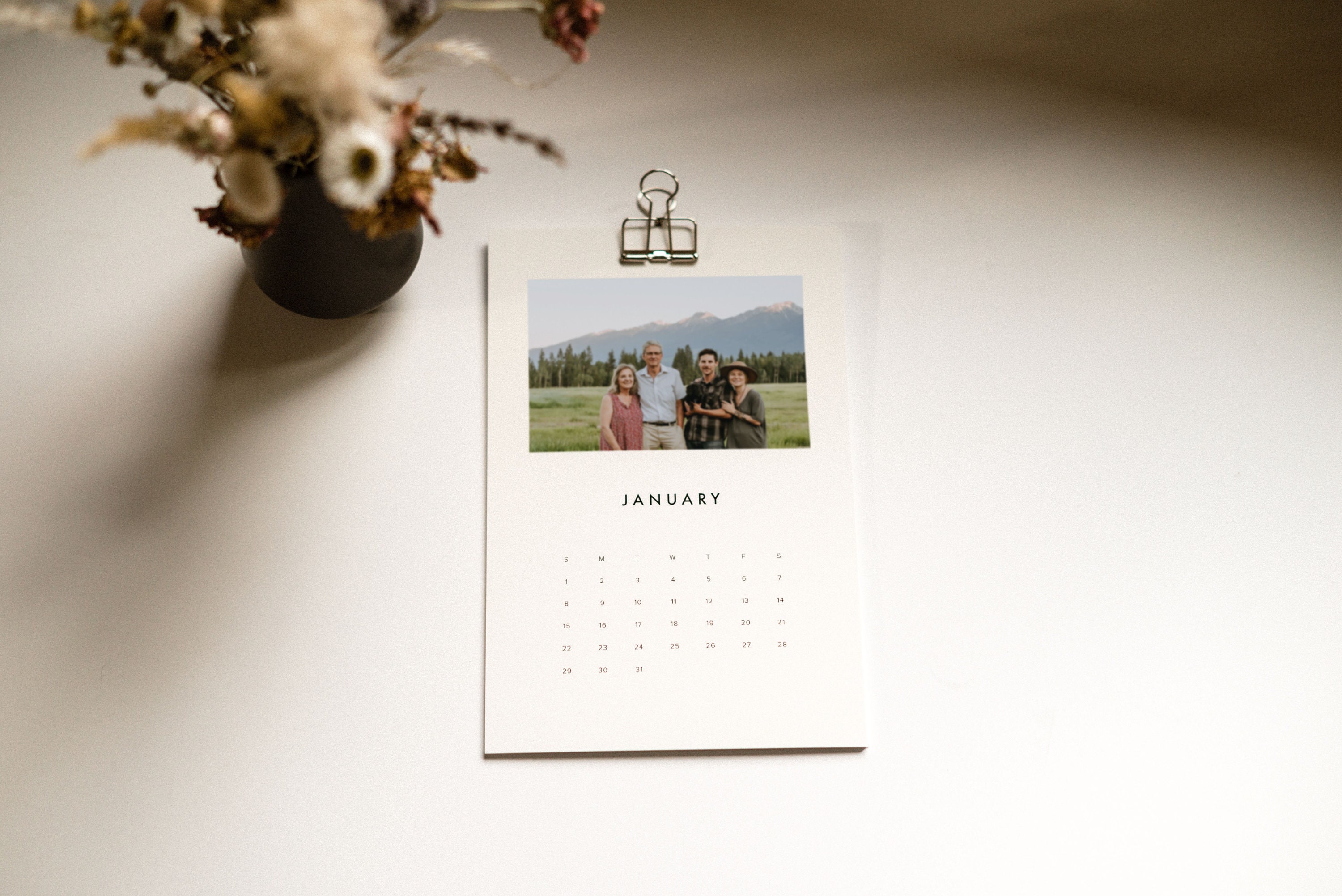 Personalized Photo Calendar Custom Desktop Calendar Desk - Etsy