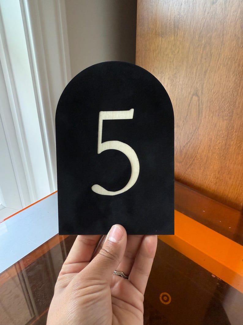 Wedding Table Numbers – Arch Velvet Table Numbers, Double Sided Wedding ...