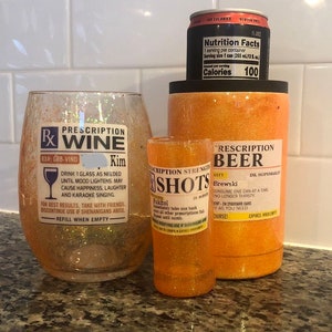 Prescription Bottle Coffee, Wine, Beer, Shot Glass Funny Tumbler Cup - Etsy