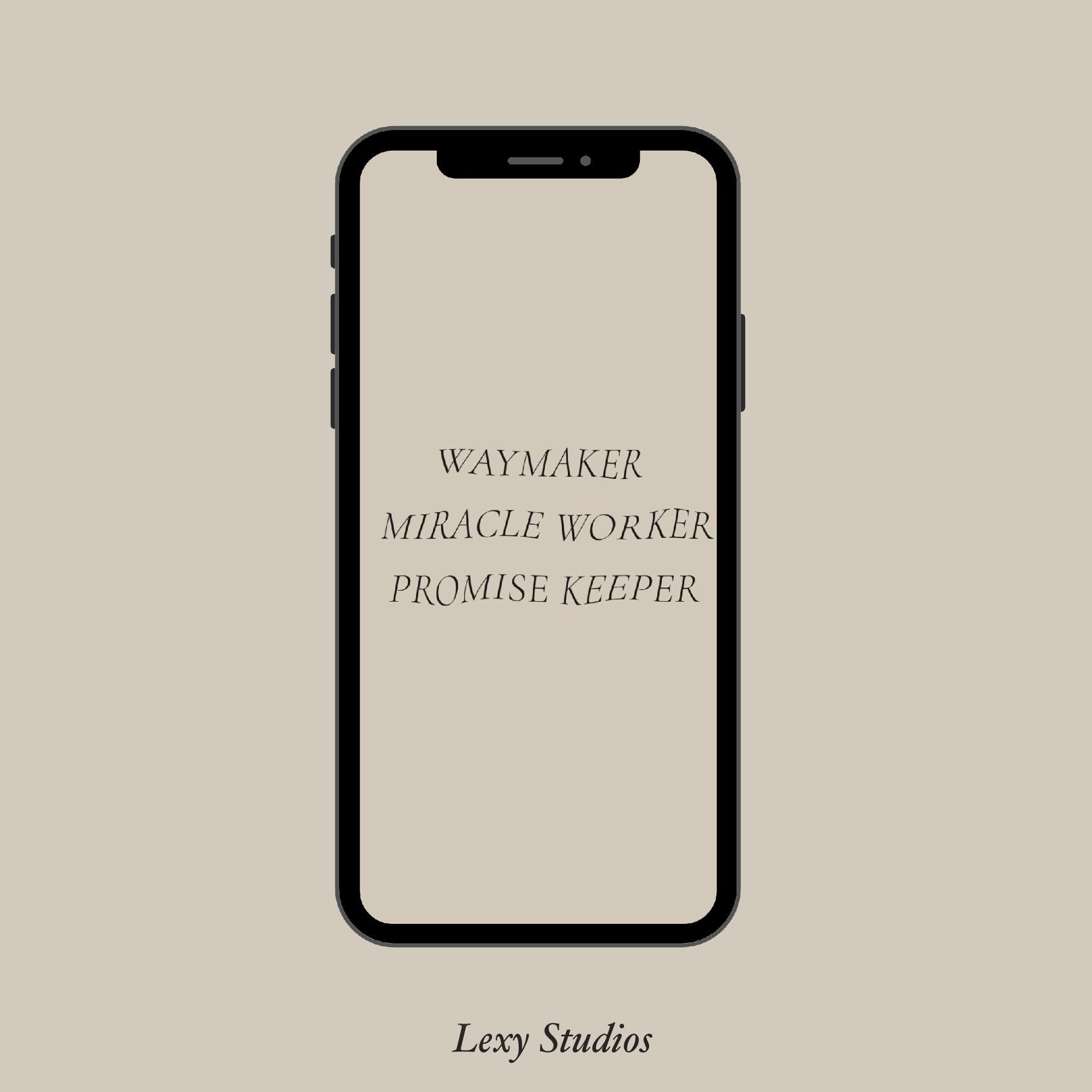 Christian Phone Wallpaper Waymaker Miracle Worker Promise - Etsy UK