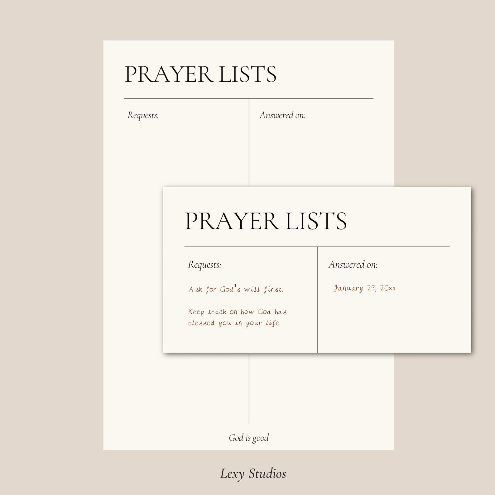Prayer Journal | Digital Printable | Goodnotes | A5, A4, Letter Insert ...
