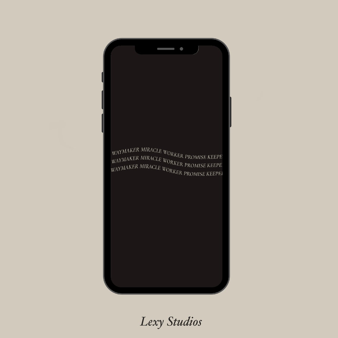 Christian Phone Wallpaper Waymaker Miracle worker Promise | Etsy