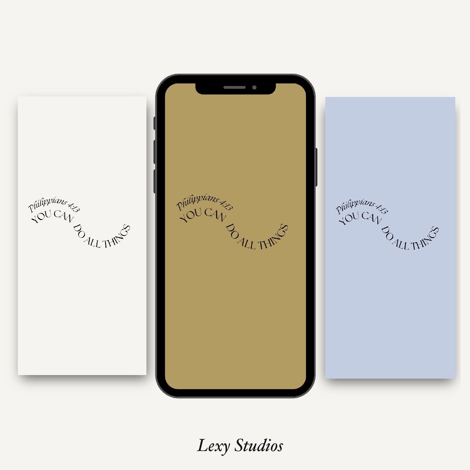 Christian Phone Wallpaper Bible Verse for Strength iPhone - Etsy