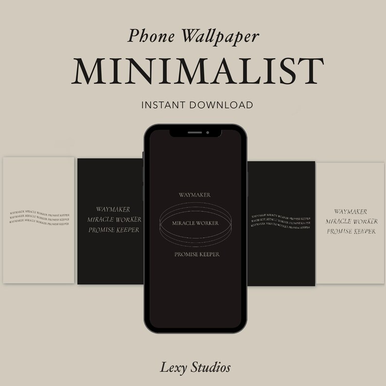 Christian Phone Wallpaper Waymaker Miracle Worker Promise - Etsy UK