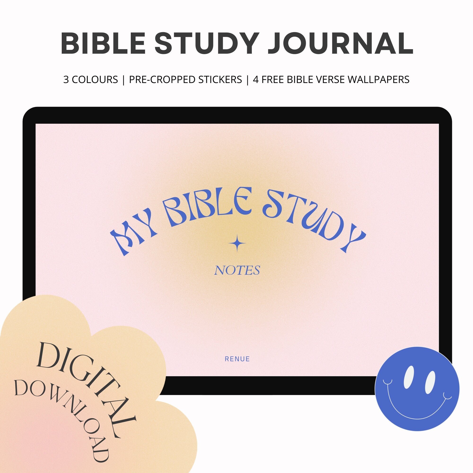 Digital Bible Study Journal | Goodnotes| Digital Faith Journal ...