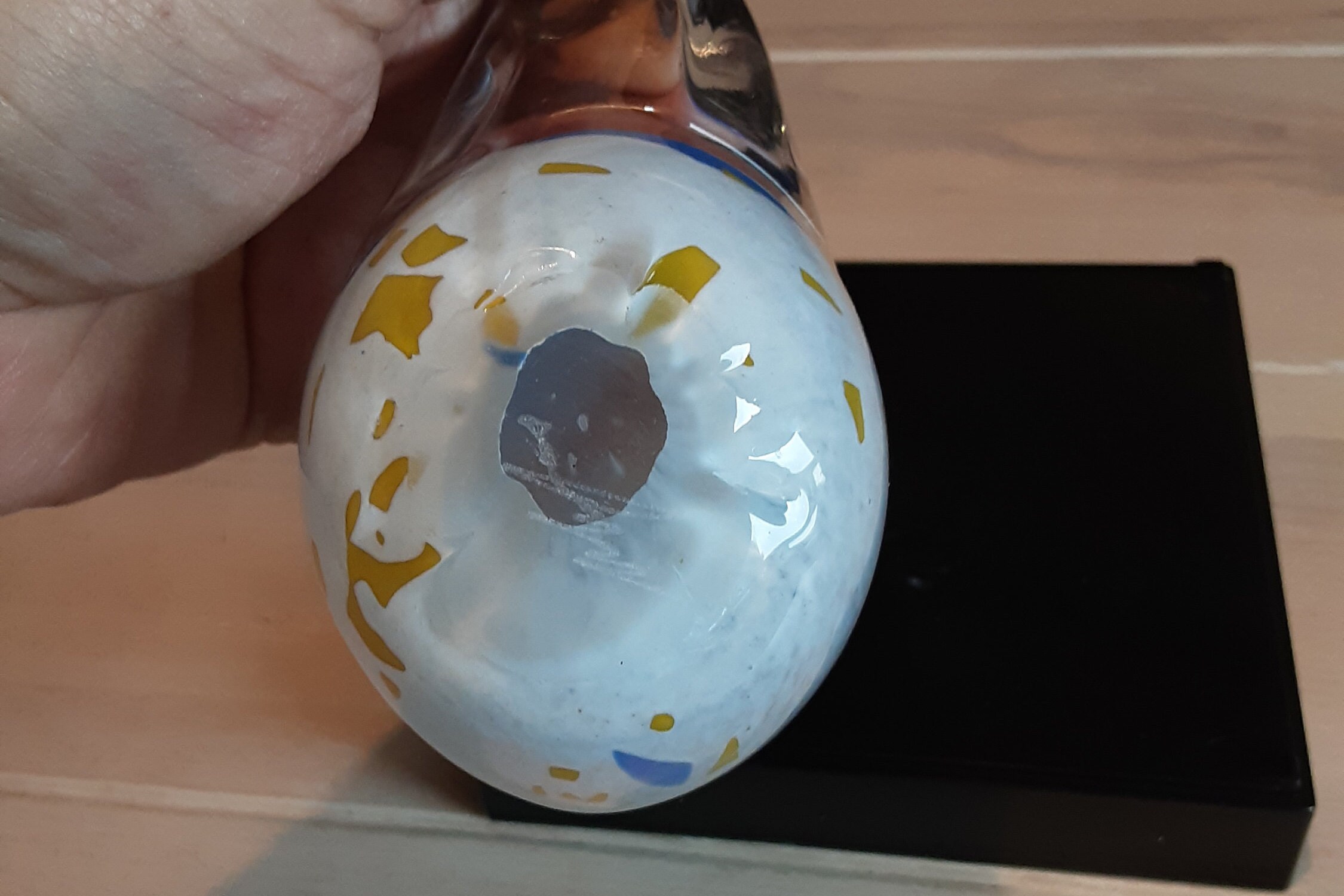 Mtarfa Maltese Glass Swan Ornamental Paper Weight .artist Signature on ...