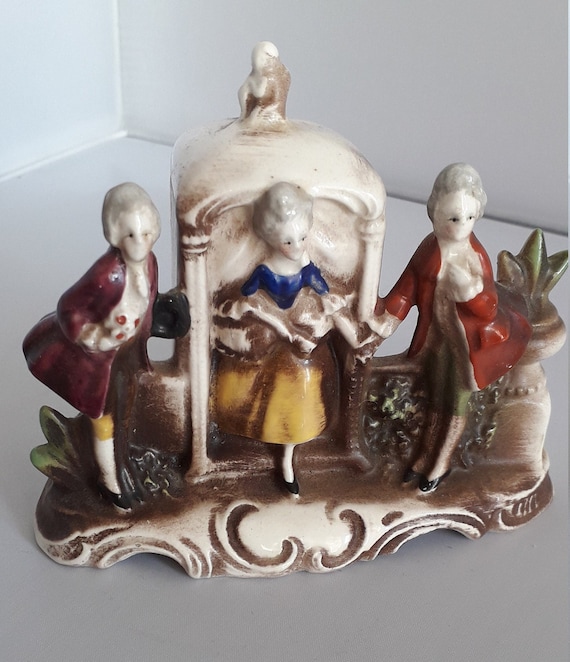 Early Goebel Baroque Figurine Group.. Impressed on Base. | Etsy