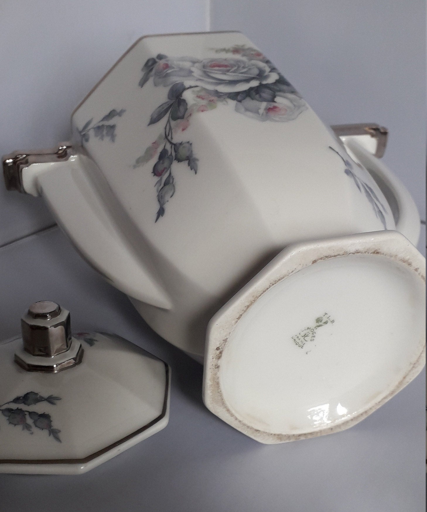 Art Deco Limoges Unique Coffee Pot Cream and Sugar.. - Etsy