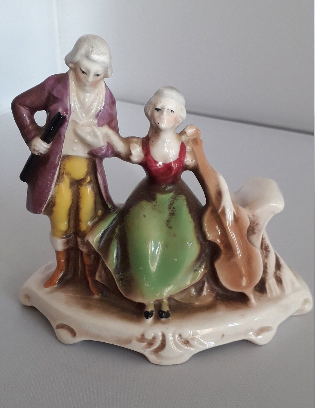 Early Goebel Baroque Figurine Group.. Impressed on Base. 4" Wide - Etsy