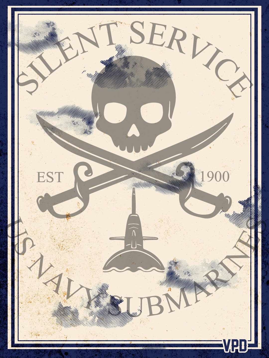 Silent Service SVG Bundle, US Military, Navy, Submarines, Traditional ...