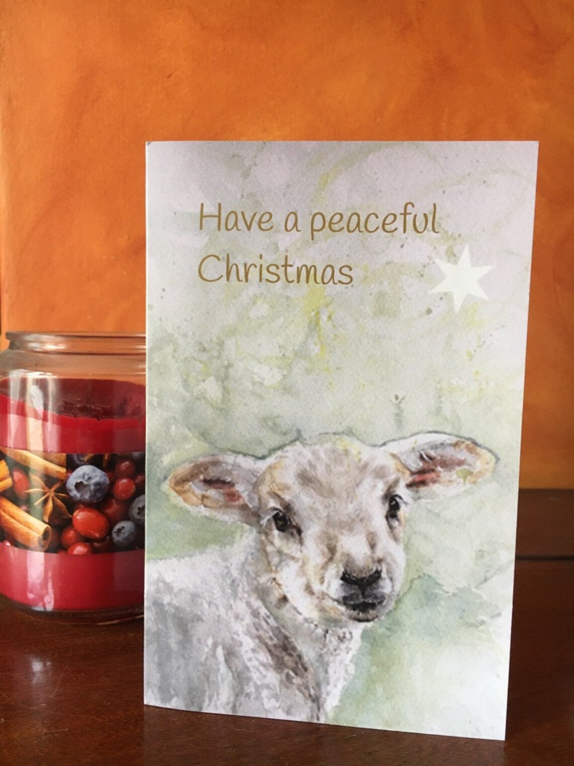 Baby Lamb Christmas Card, Lamb and Star Christmas Card in the UK, Have ...