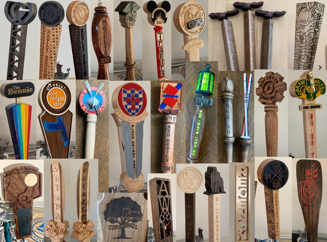 Tap Handles Completely Custom and Unique Made to Order With Your Design ...