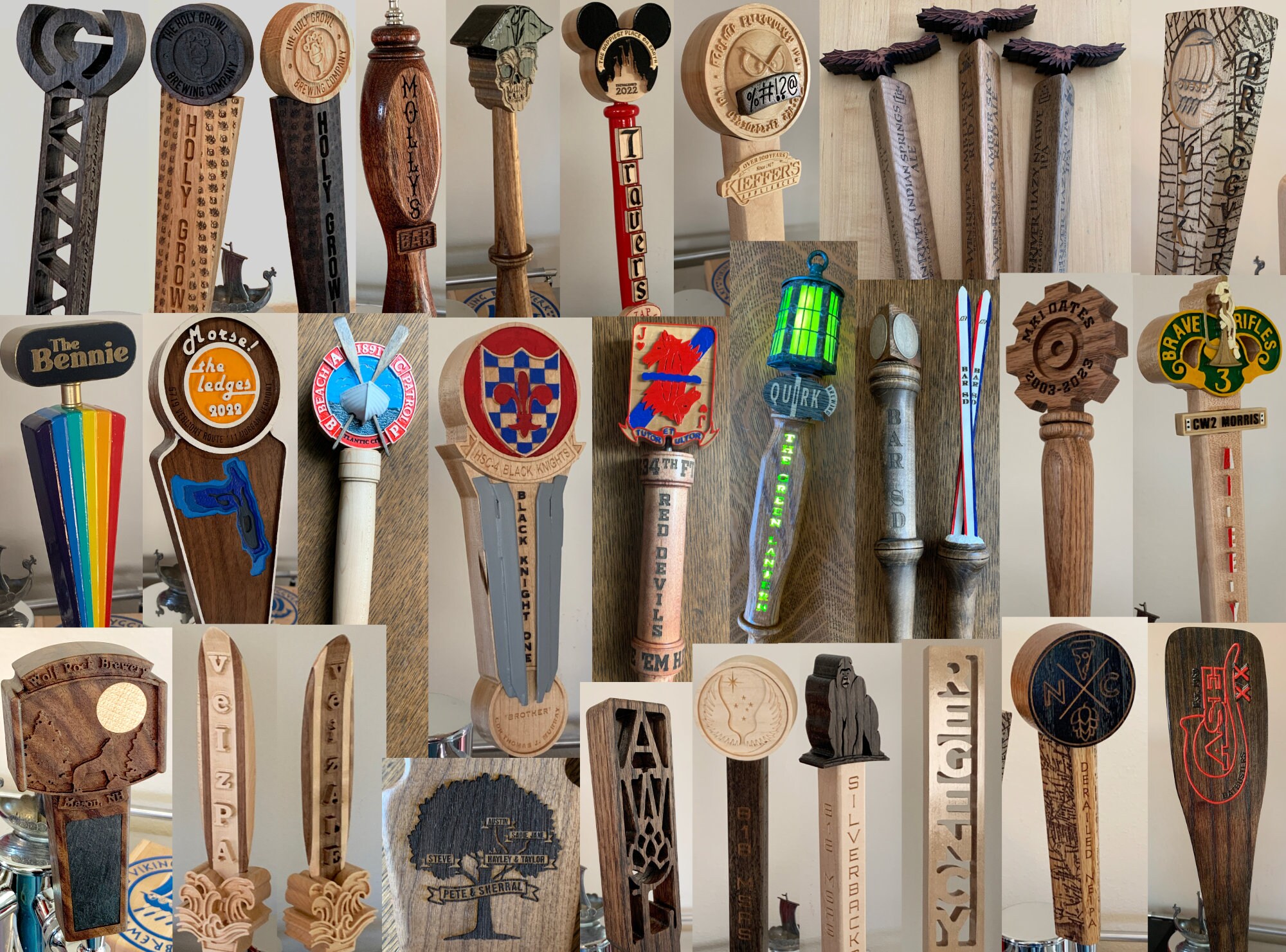 Tap Handles Completely Custom and Unique Made to Order With Your Design ...