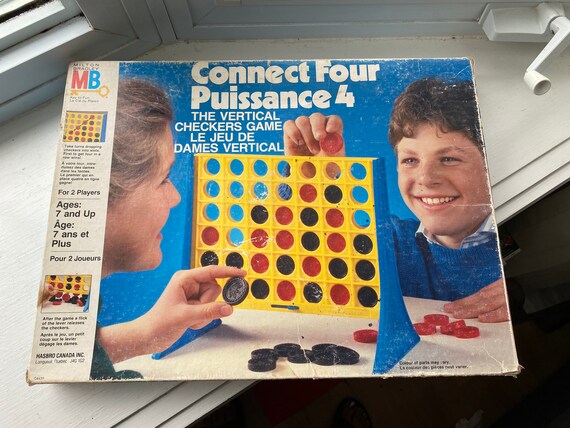 Vintage Connect Four Game Connect 4 Milton Bradley - Etsy