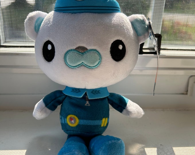 Octonauts Captain Barnacles Plush Toy, Polar Bear Stuffed Toy ...