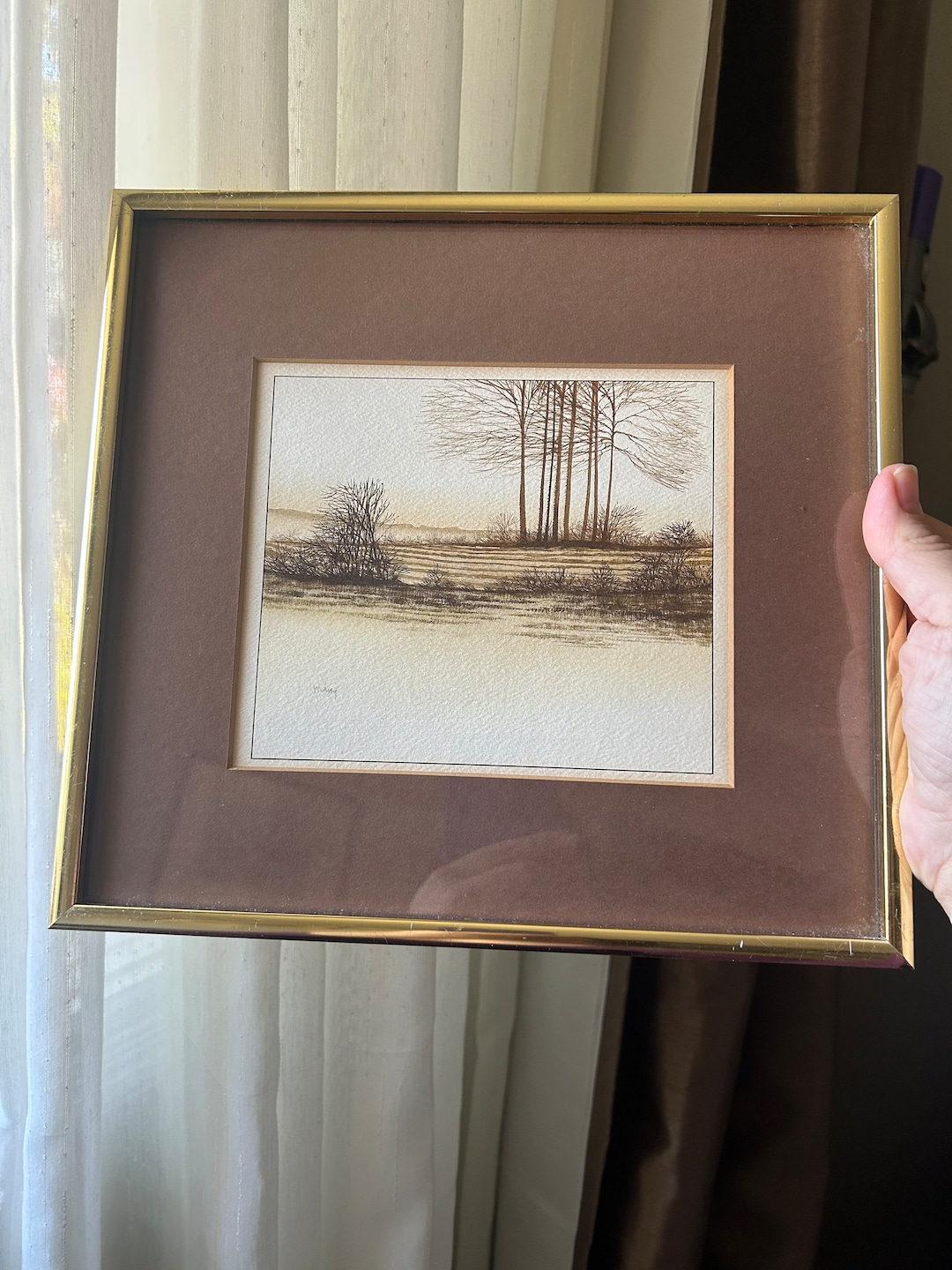 Dawn by R.A. Massey, Framed Lithograph With Mat, 1970s Art Print - Etsy