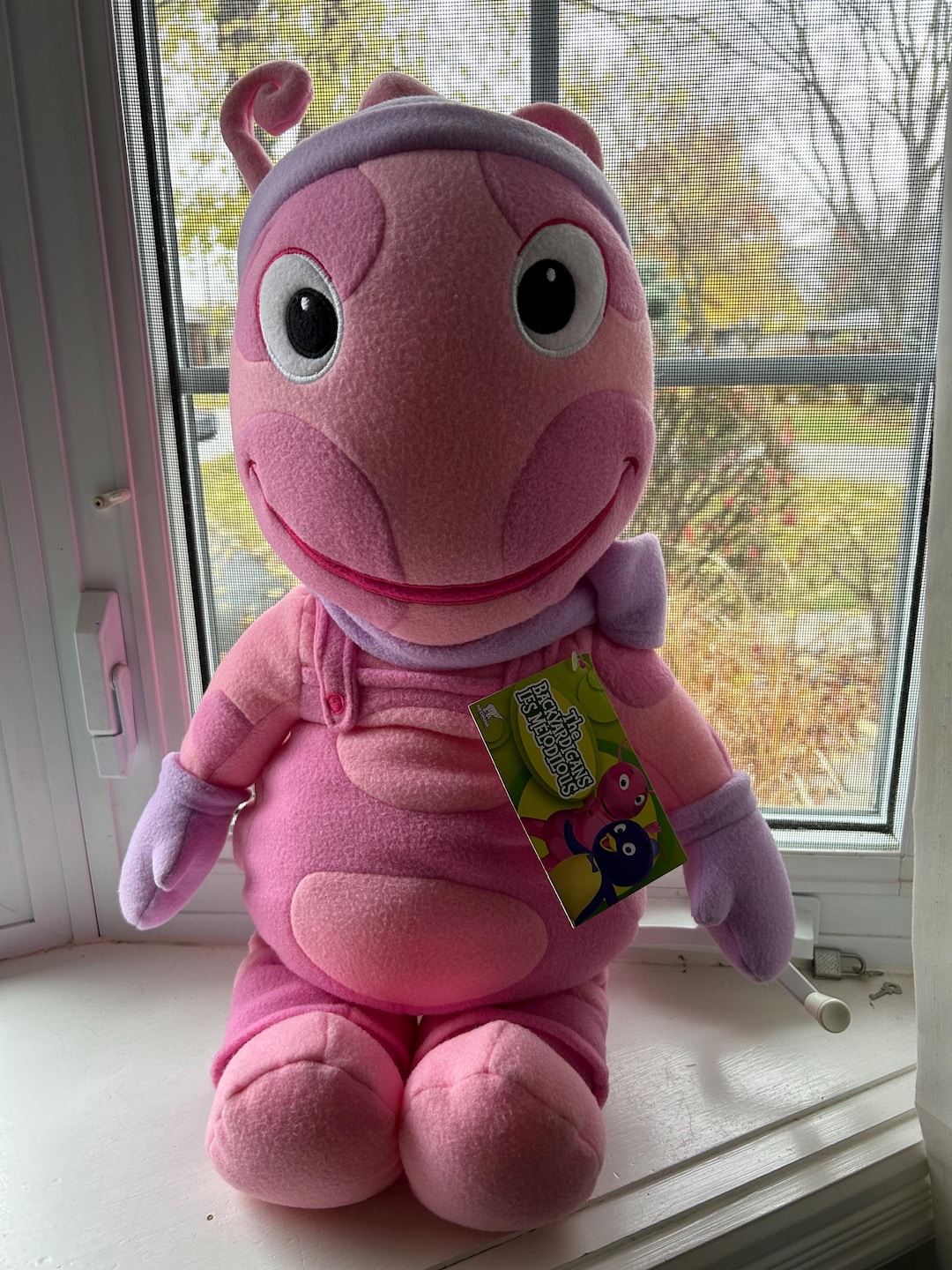 Uniqua From the Backyardigans, Giant Plush Stuffed Pink Uniqua, Winter ...