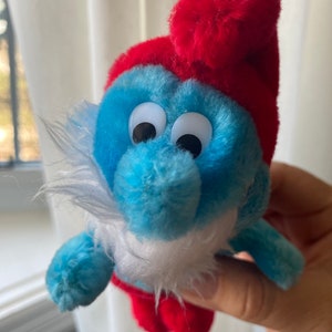 Vintage Papa Smurf Toy by Ganz Bros, Vintage PEYO 1981 Wallace Berrie ...