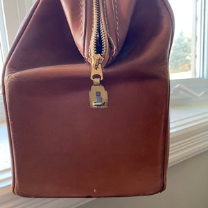 Vintage Brown Leather Doctors Bag, House Calls Bag, Physician Bag ...
