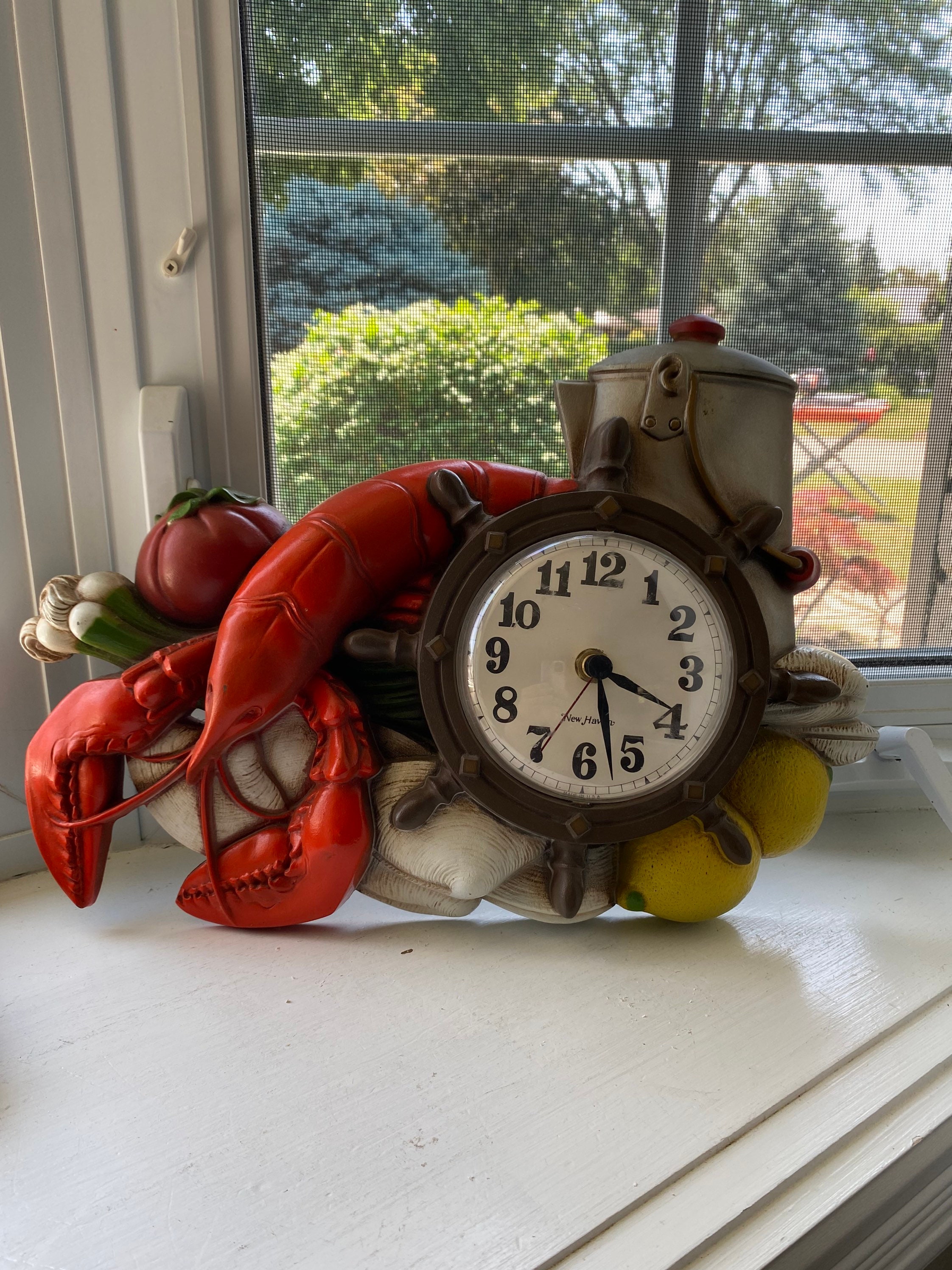 Vintage Burwood Lobster Clock Clam Bake Kitchen Clock New - Etsy