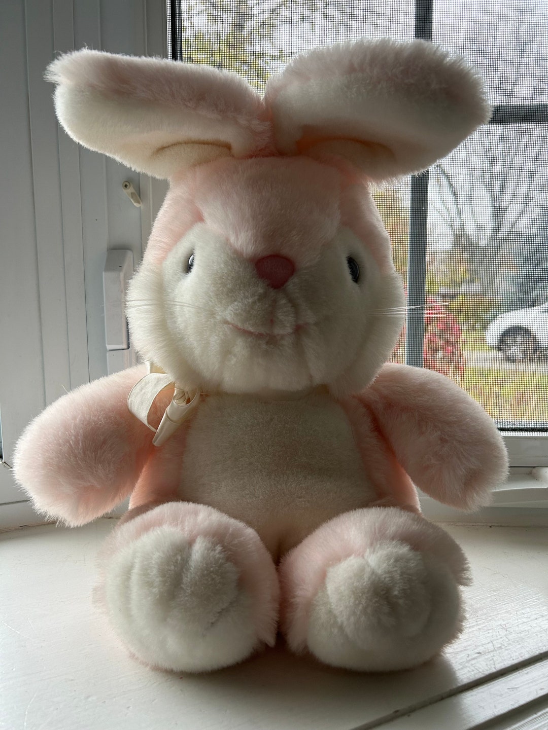 Vintage 1982 AMC New York Plush Bunny Rabbit, Pink Fuzzy Bunny Rabbit ...
