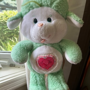 Care Bears Cousins Gentle Heart Lamb Plush Toy, Mint Green Care Bear ...