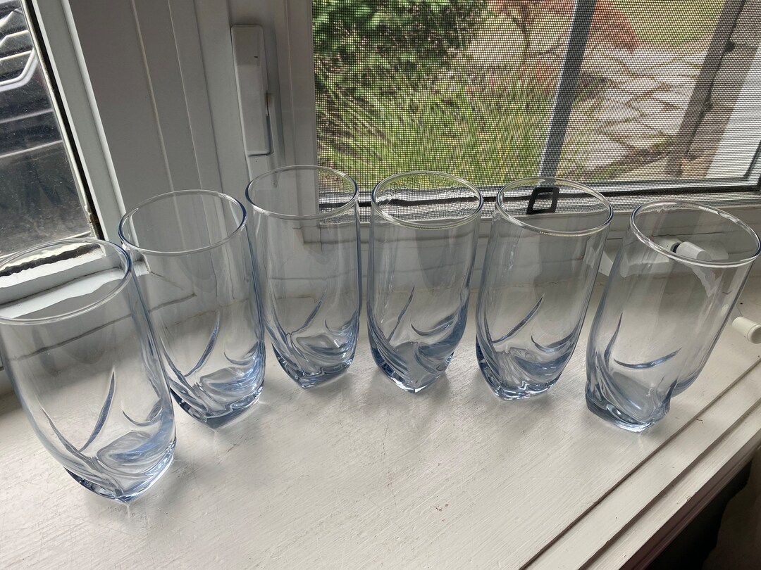 Libbey Imperial Old Fashioned High Ball Glasses, Pale Purple/bluish ...
