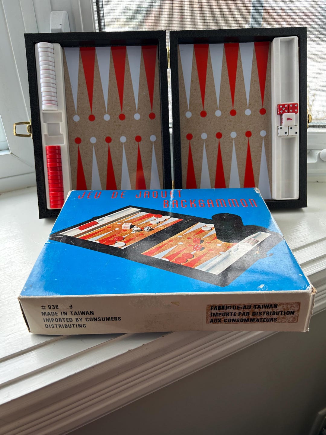Vintage Travel Backgammon Set, Vintage Travel Game, Consumers ...